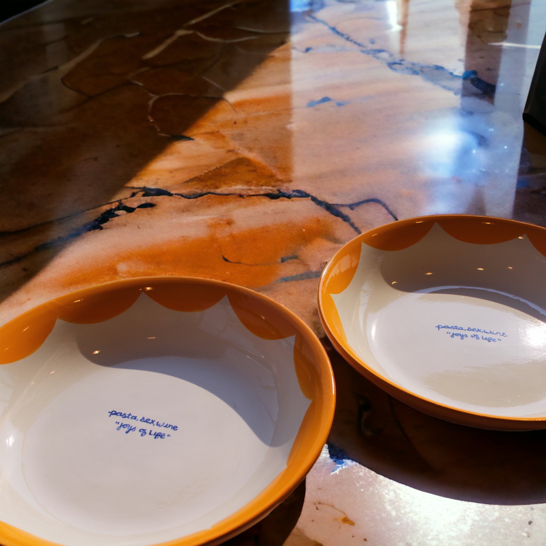 Hand-painted Custom Family-Style Pasta Bowl– Caitlin Rounds Antiques