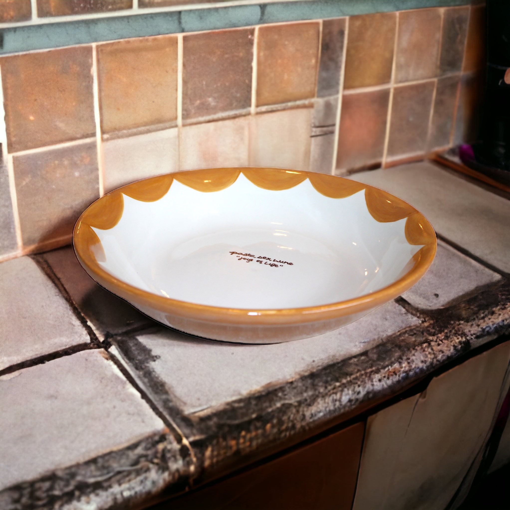 Hand-painted Custom Family-Style Pasta Bowl– Caitlin Rounds Antiques